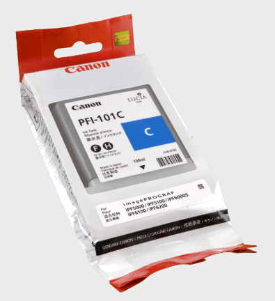 Canon PFI-101C Tinte Cyan imagePROGRAF iPF5000 iPF5100 iPF6100 0884B001 | Toner Tinte ...