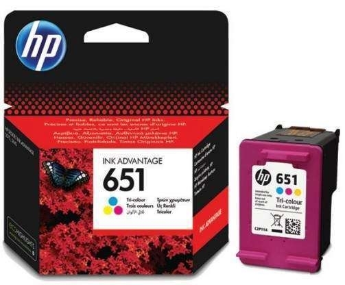 HP Tintenpatrone 651 Tri-Color für DeskJet Ink 5575 All-in-One Printer ...