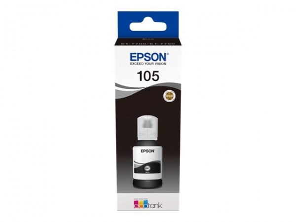 Epson 105 ECO-Tank Tinte schwarz pigmentiert ET-770 ET-7750 C13T00Q140 ...