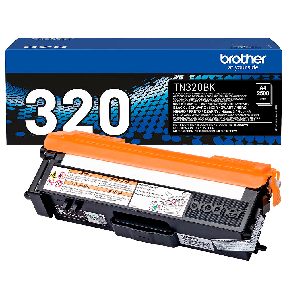 BROTHER TN-320BK Toner Black Original | Toner Tinte Druckerzubehör ...