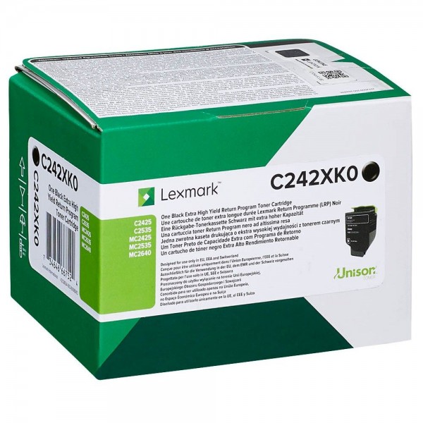 Lexmark Toner black C242XK0 für C2425dw C2535dw MC2425adw MC2535adwe ...