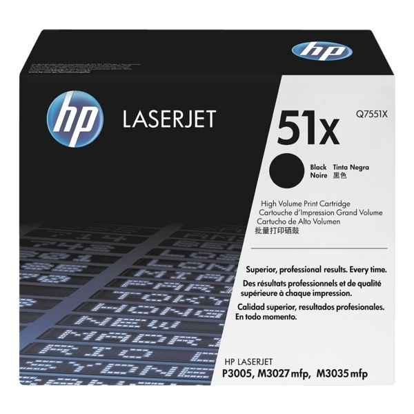 HP 51X Toner Black für LaserJet P3005 M3035 M3027 Q7551X | Toner Tinte ...