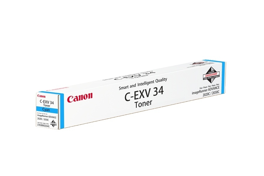 Canon Toner C-EXV34 Cyan IRC2020 IRC2025 C2030 C2225I C2230I 3783B002 ...